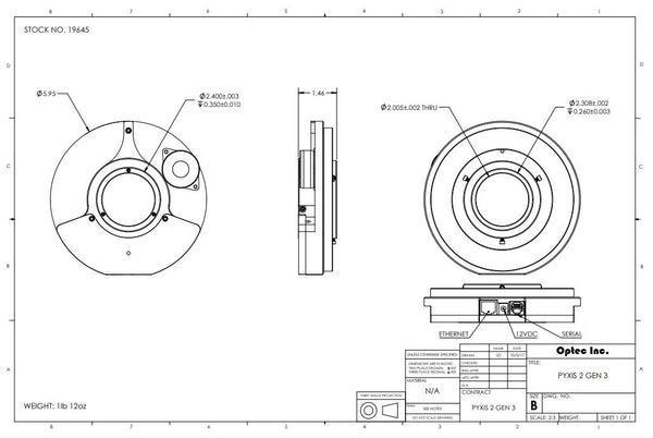 #19645 - Pyxis 2-inch GEN3 Camera Field Rotator. – Optec, Inc.